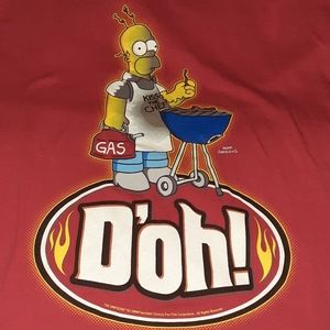 Vintage | Shirts | 209 Homer Simpson Doh Bbq Shirt Vintage Tee The ...